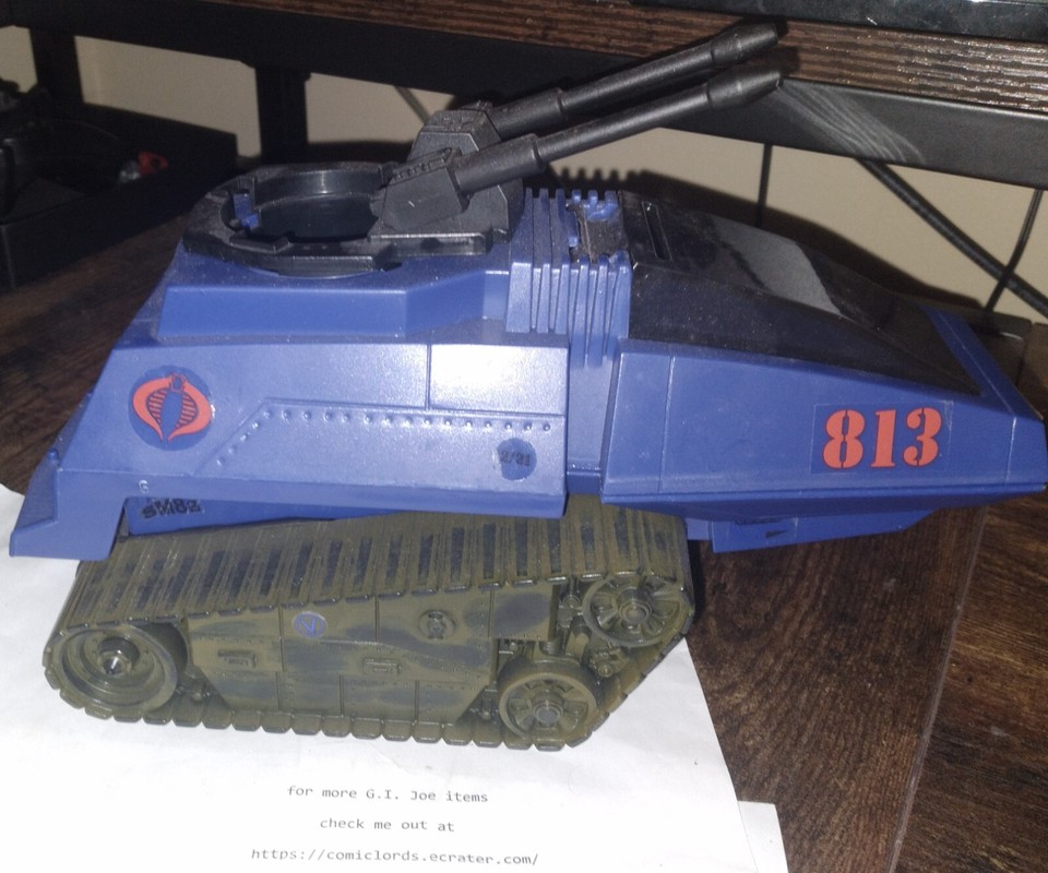 COBRA H.I.S.S. Tank HISS Blue 100% Complete Walmart Retro G.I. Joe GI ...