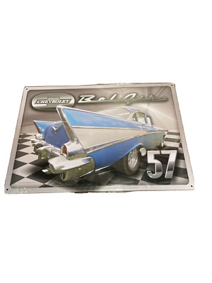 Chevrolet Bel Air 1957 Metal Sign 11" x 17" Wall Decor Garage Mancave ...