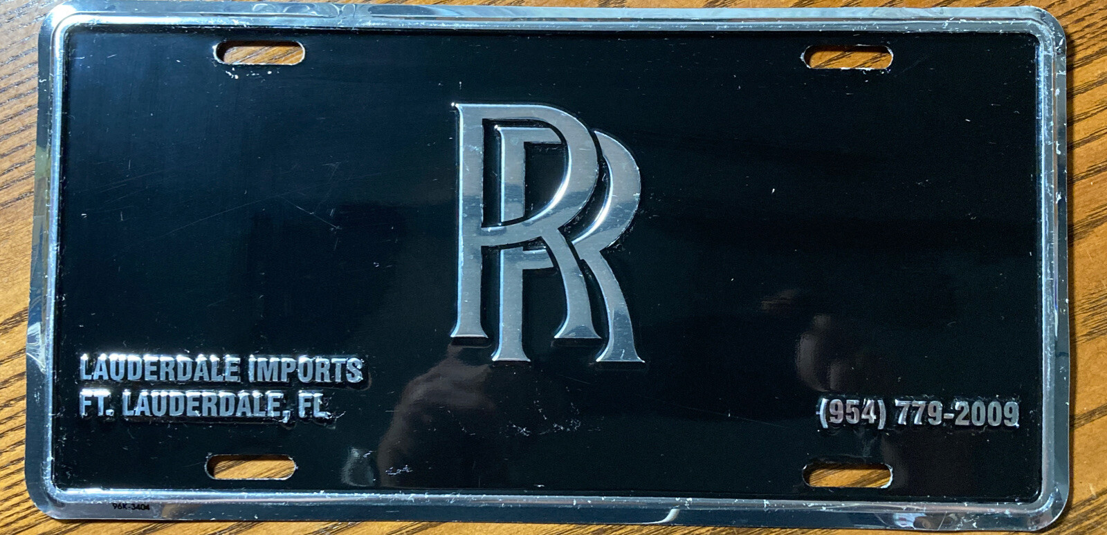 Rolls-Royce license plate, custom vanity tag, display plate vintage ...