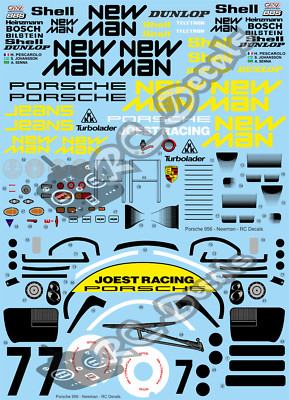 1/10 Decal Set Porsche 956 Newman Tamiya | eBay