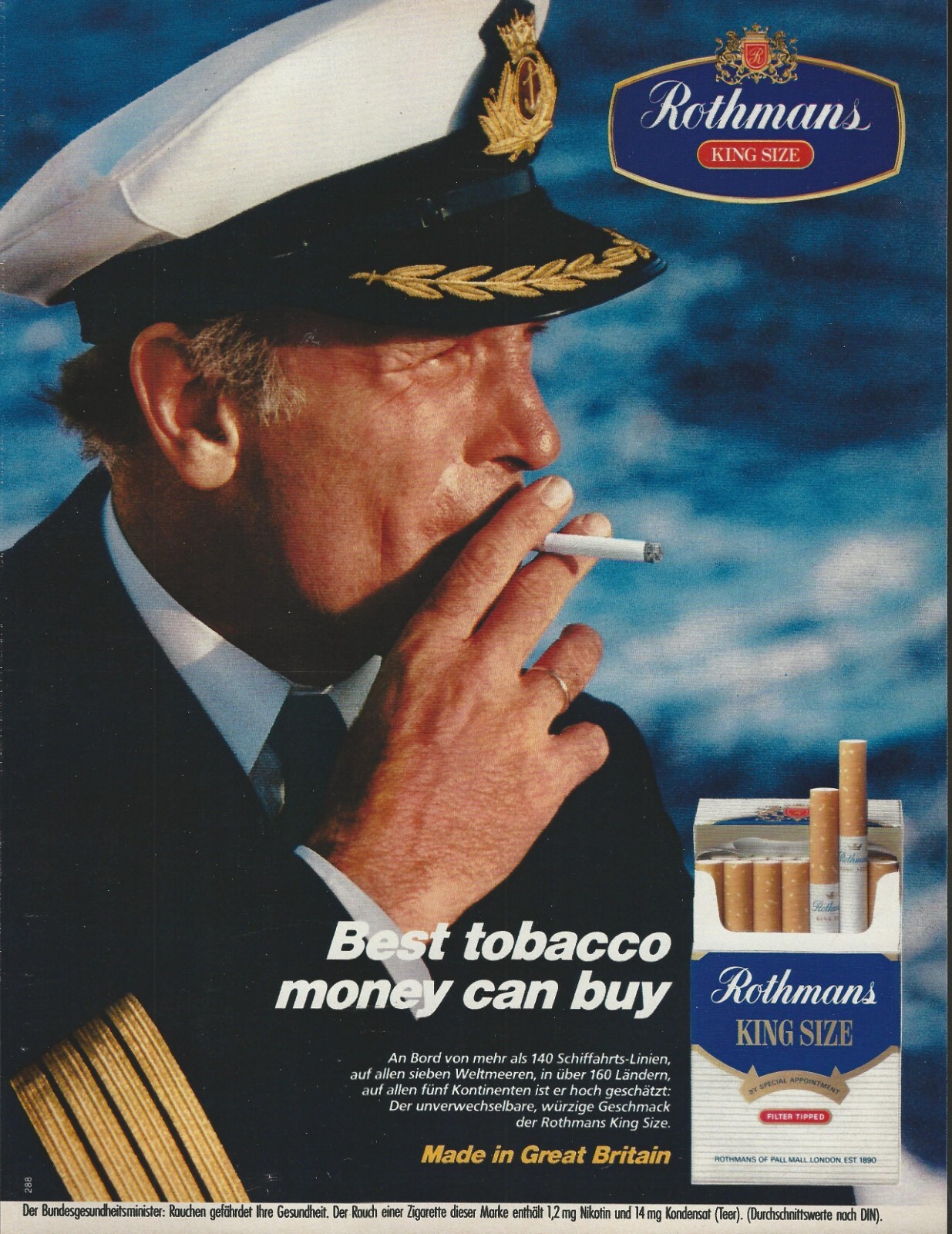 1988 Rothmans KING SIZE Original Print Ad | eBay