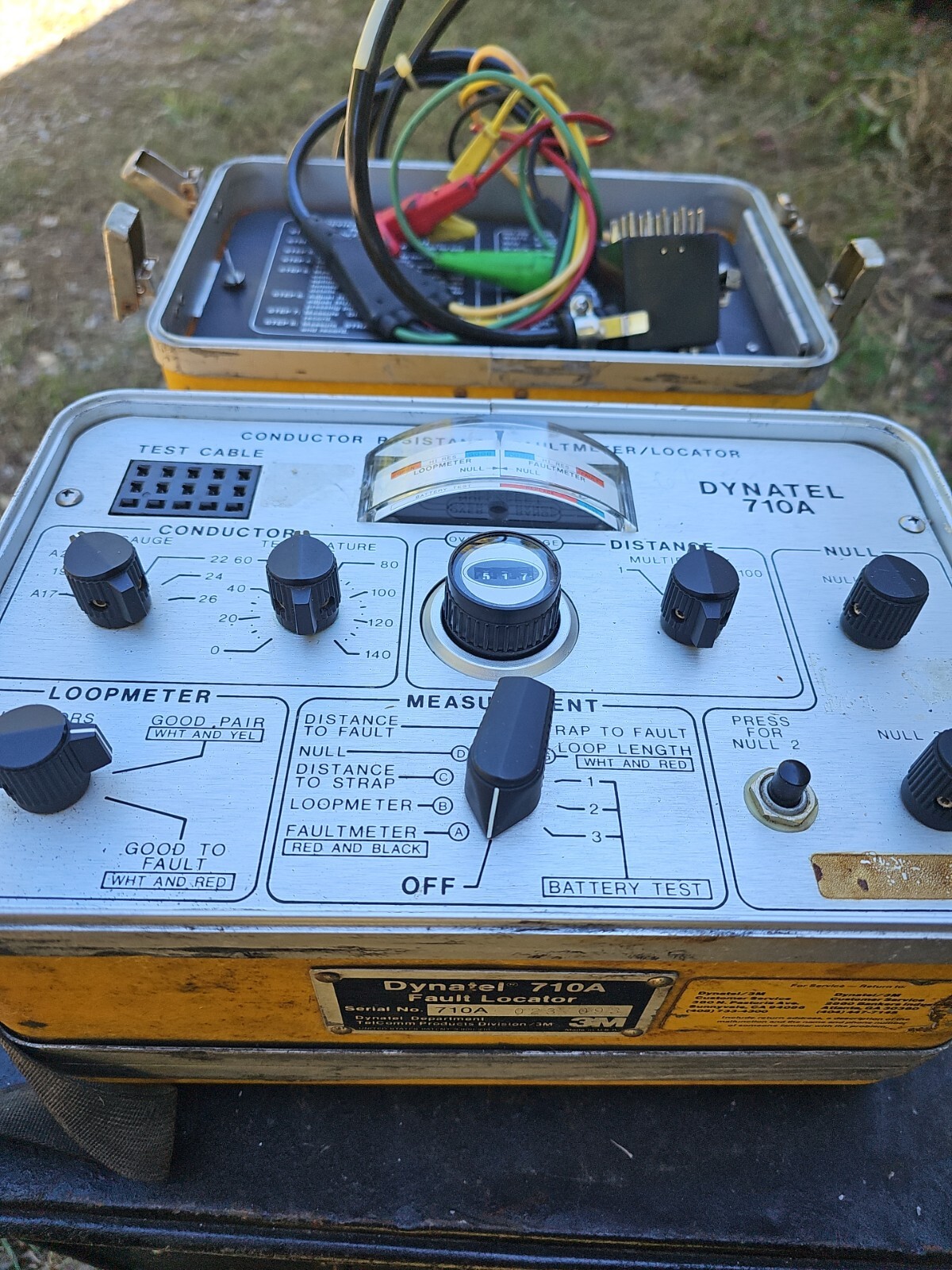 Dynatel 710A Fault Locator Telephone Cable Yellow Case 3m Telcomm for ...