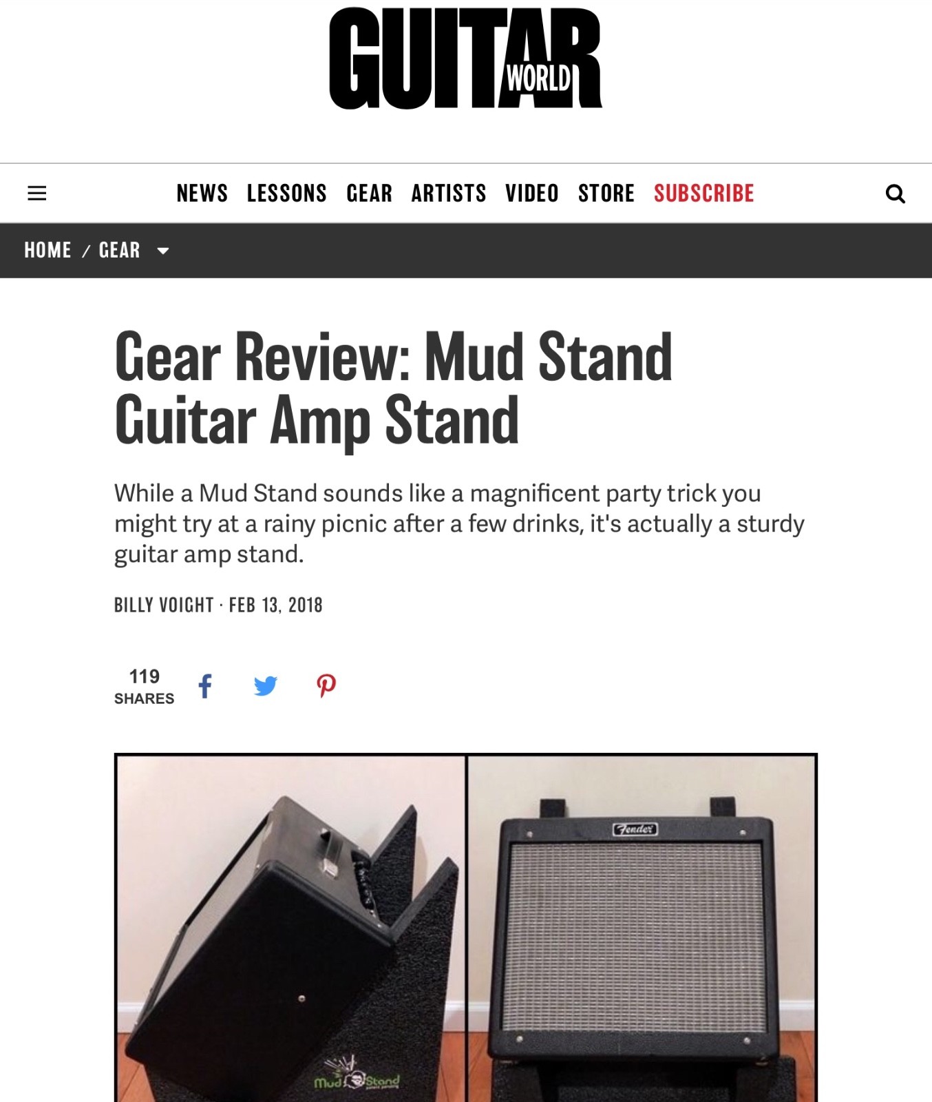 The best amp stand ever! Mud Stand amplifier stand. Great for recording ...