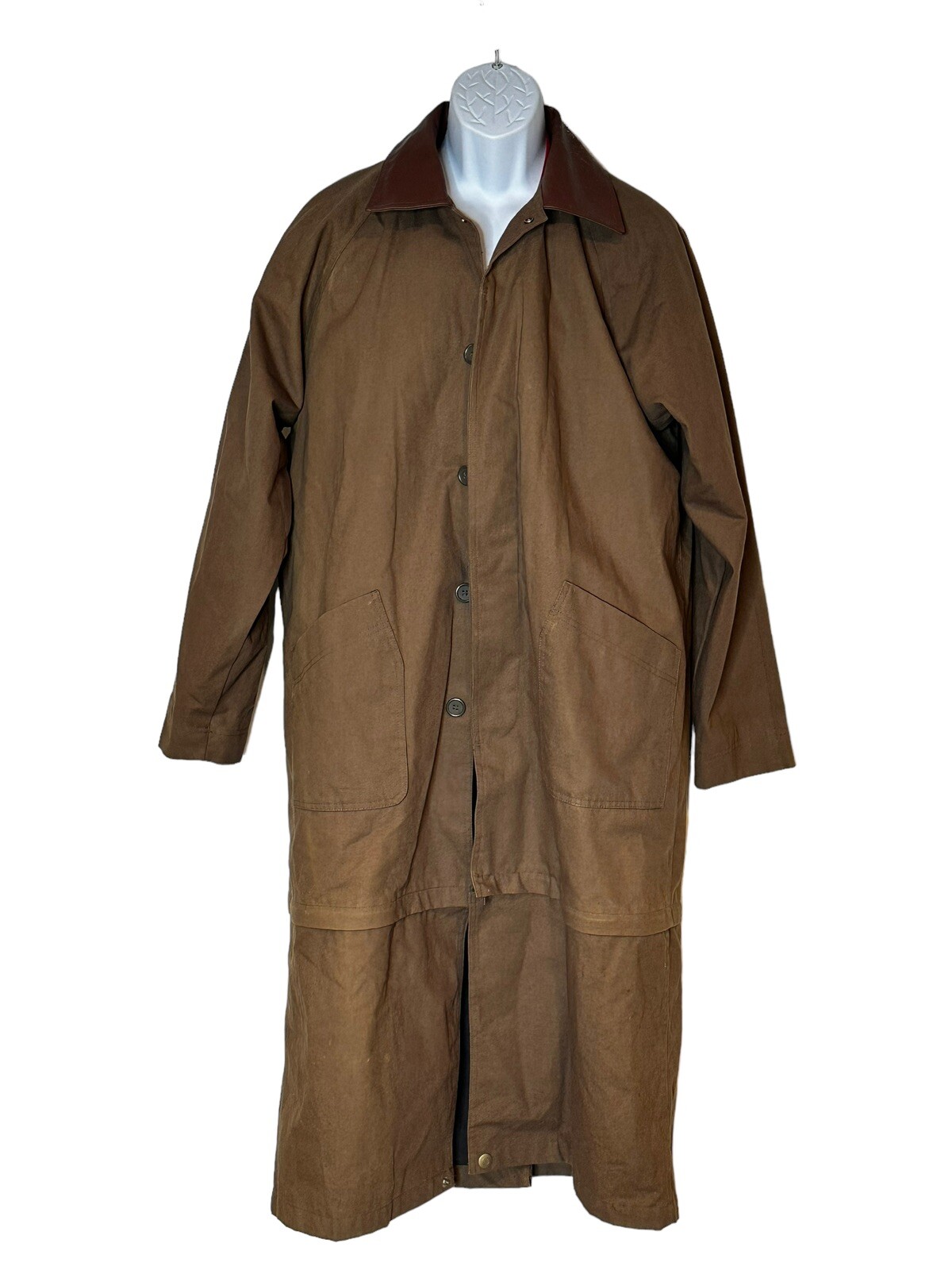Vintage Marlboro Western Duster Trench Coat Removable… - Gem