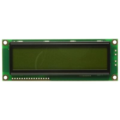 16x2 Large Character LCD Display Blue Negative Mode White LED Back ...