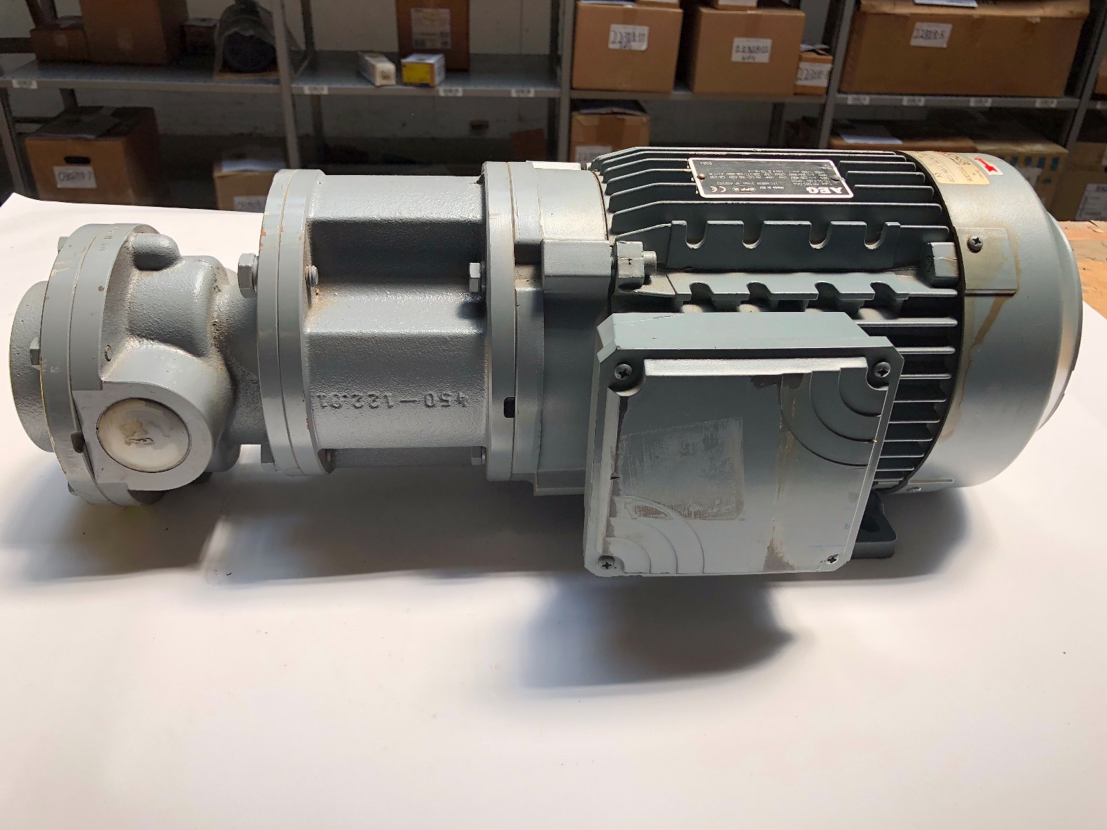 Scherzinger model 451 FA/M1.1/GN/I28 Pump w/ AC-Motoren GmbH ACA 90S-4 ...