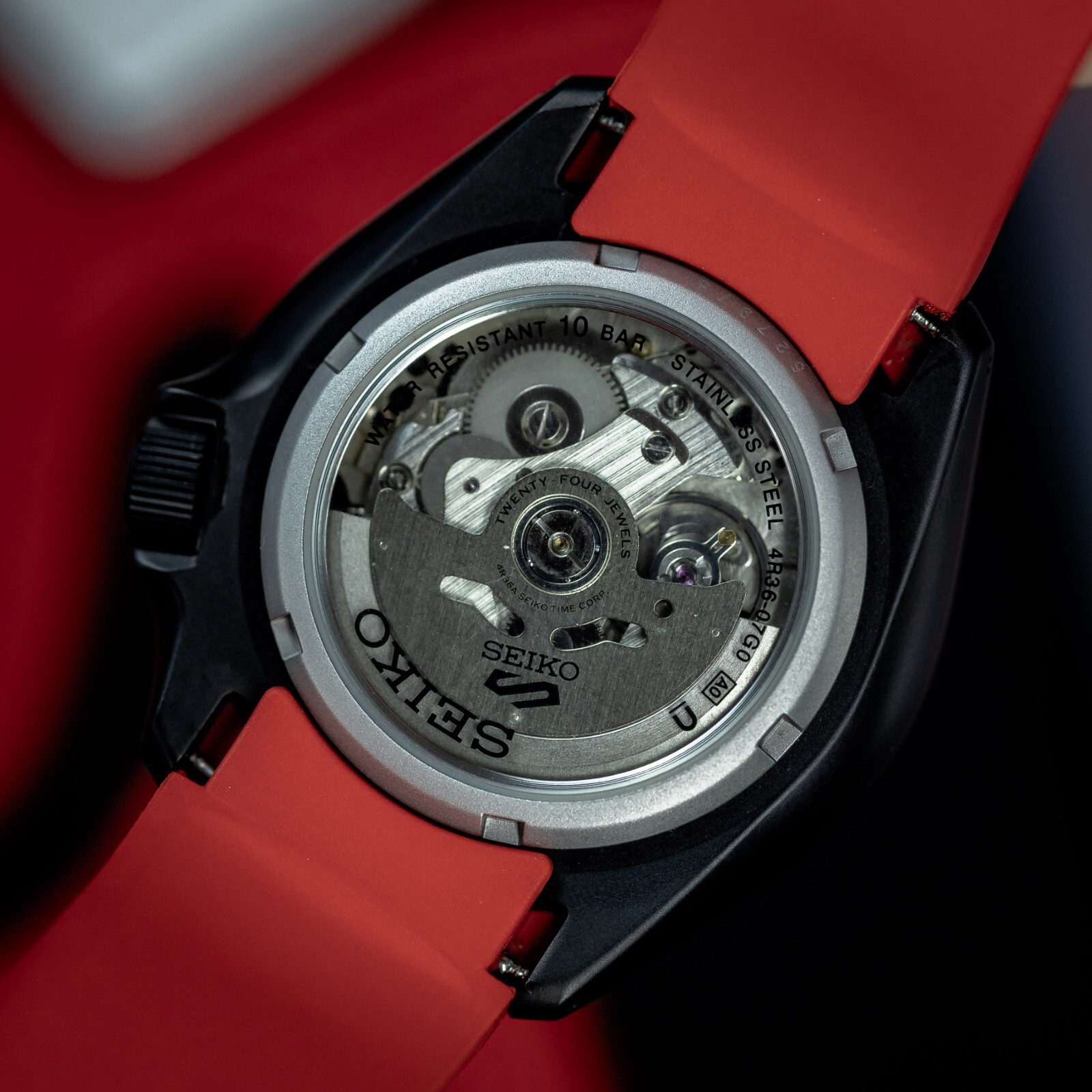 Seiko MOD POWERED RED SRPD79 Hommage Yacht Master AUTOMATIQUE SKX007 ...