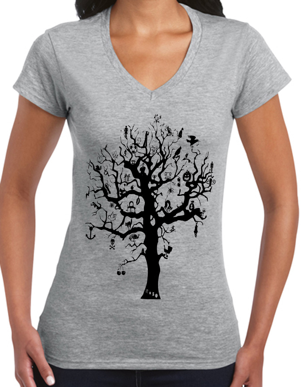 Tree T-Shirt Funny t shirts Mens Ladies Whimsical t shirt print tee ...