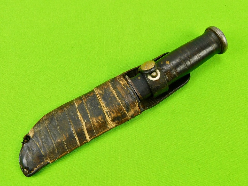 US WW2 Ka-Bar MK1 Fighting Knife w/ Marbles Sheath | eBay