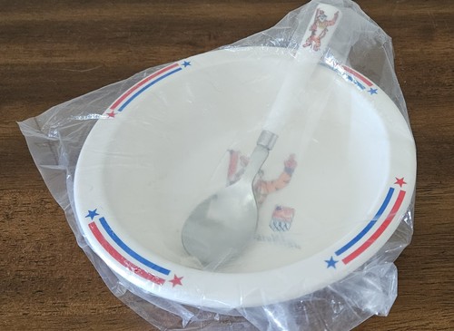VTG Kellogg's Tony the Tiger Olympic Cereal Bowl & Spoon Set. NEW ...