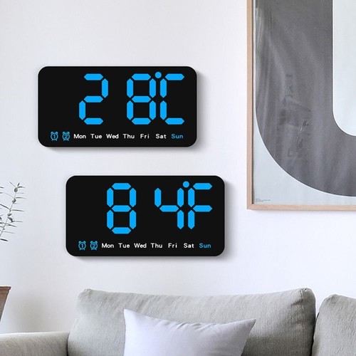 Temperature Date Digital LED Clocks Multi-functional Display Table ...
