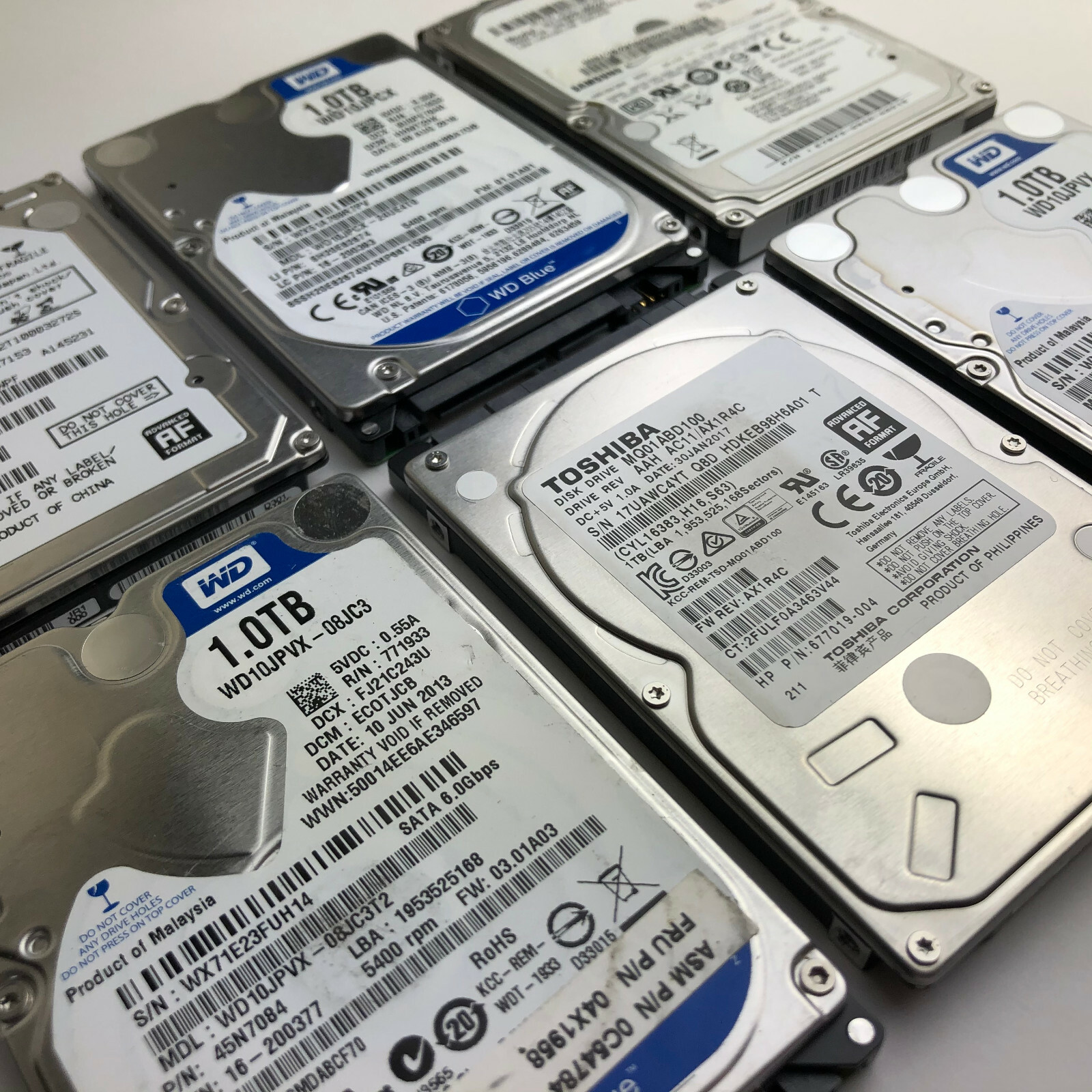 250GB 320GB 500GB 750GB 1TB WD Seagate HGST 2.5" SATA Laptop Hard Drive ...