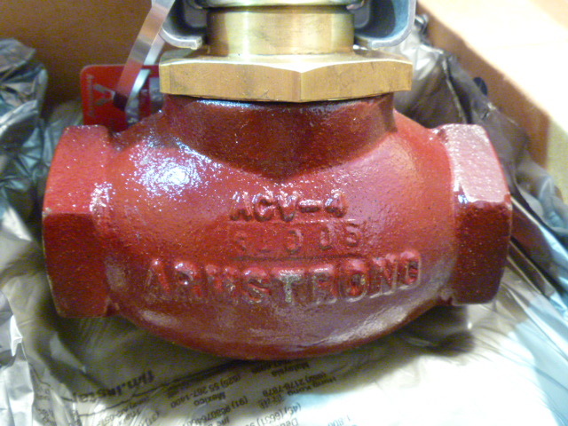 1" Armstrong ACV-4 BNVEM Steam/Water Control Valve w/ Components for ...
