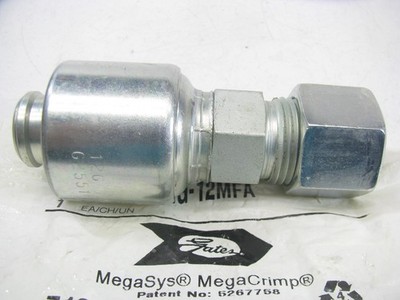 Gates G25510-1212 Hydraulic Fitting SAE Male Flareless Megacrimp G25 3/ ...