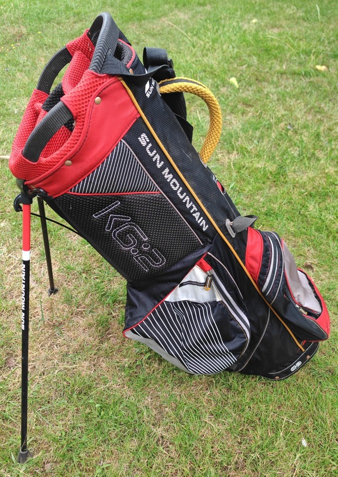 Sun Mountain KG:2 Superlight Black/Red/Yellow Carry/Stand Bag (NO ...