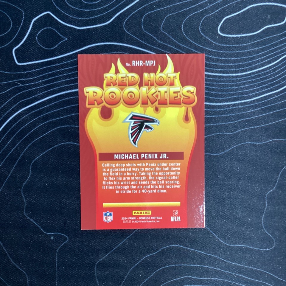 2024 Panini Donruss Red Hot Rookies Michael Penix Jr #RHR-MPJ RC | eBay