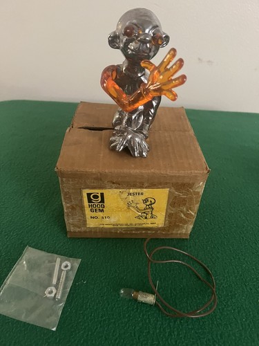 VTG 60s NOS Jester Gem lighted hood ornament Rat Rod Hot Rod Bird ...
