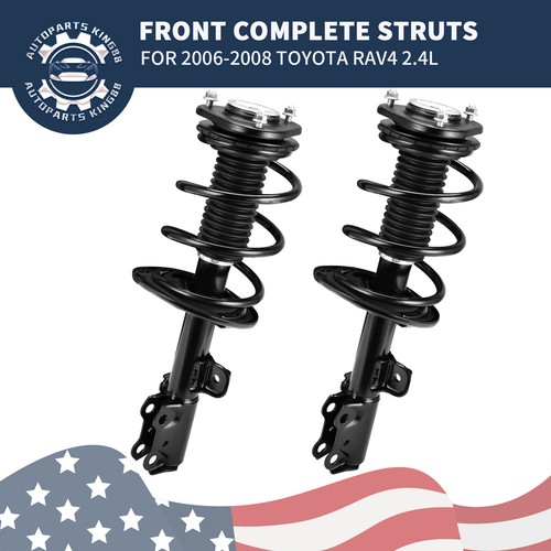 2PCS Front Struts w/ Coil Spring for 2006- 2010 2011 2012 Toyota RAV4 2 ...