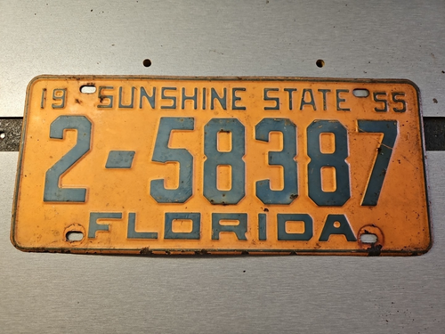 1955 Florida License Plate Duval Co. (Lot 1600) | eBay