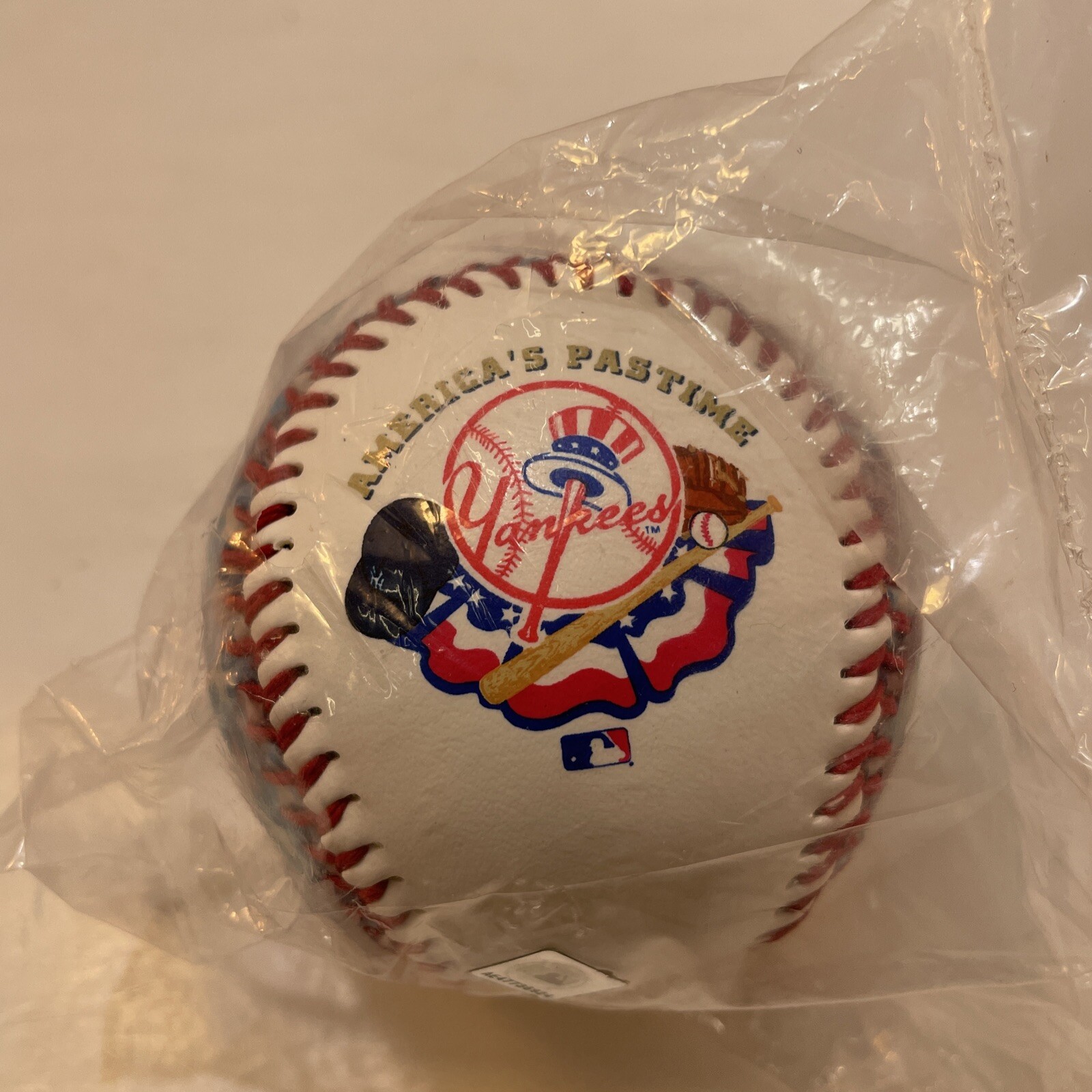 New York Yankees 100th Anniversary Commemorative Baseball Fotoball Red ...