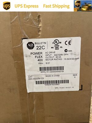 AB 22C-D030N103 Powerflex 400 VFD 20.0HP NEW Spot Goods Expedited | eBay