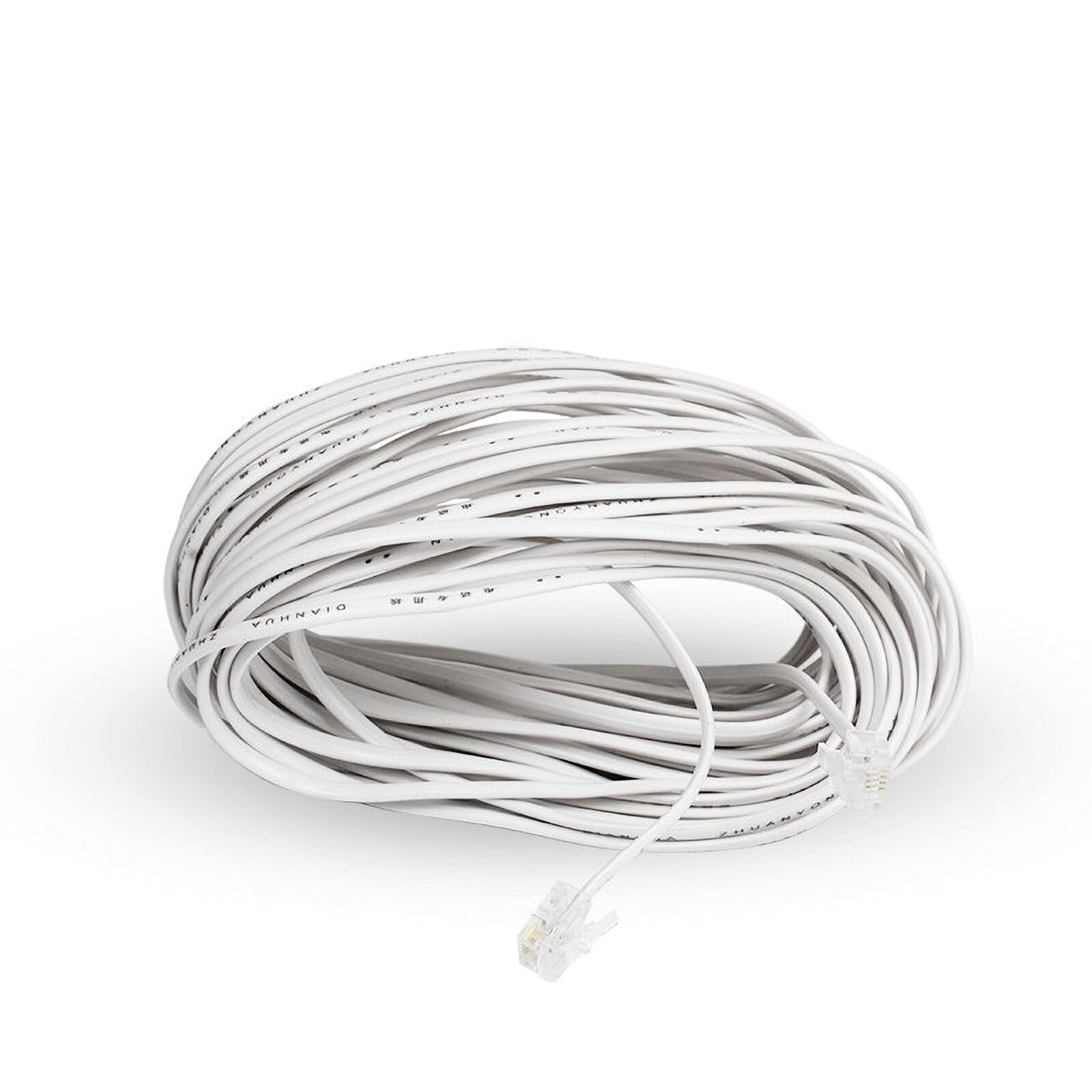 1m - 80m 6P4C Cable Lead 2 4 Core Telephone Extension Phone Line Fax ...