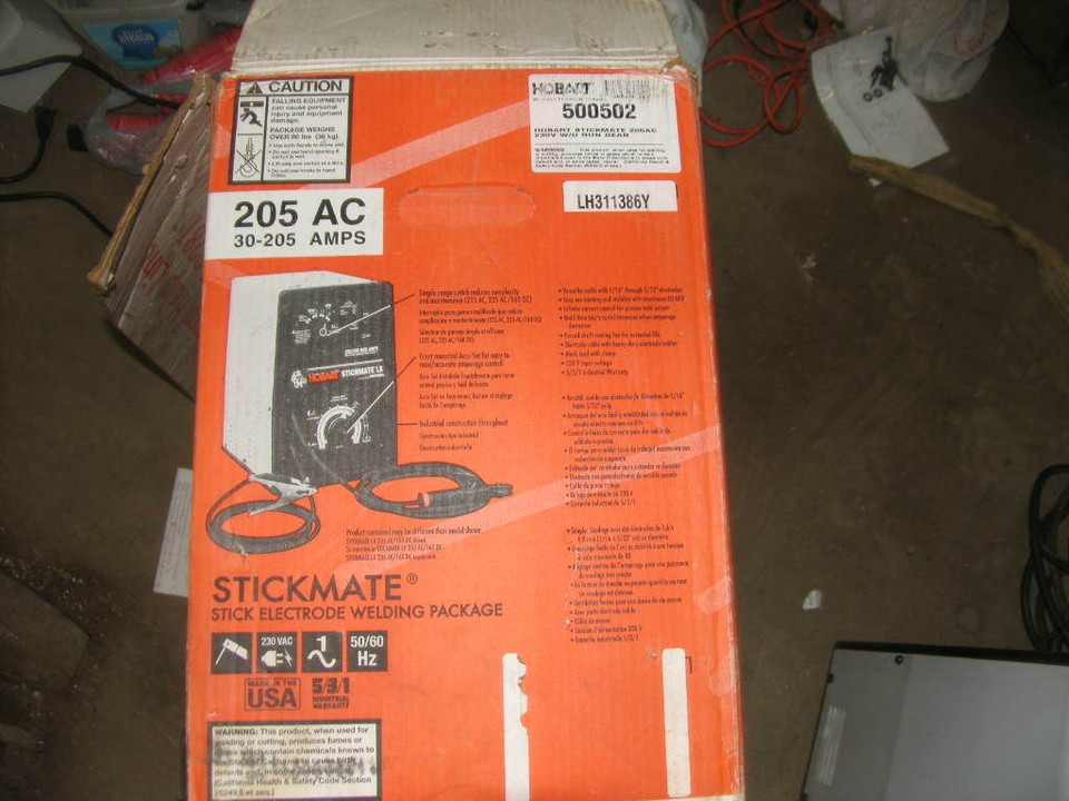 HOBART STICKMATE 205 AC WELDER 205 AMPS | eBay