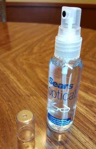 Sears Optical Eyeglass LENS CLEANER, 4oz. - (2) 2oz. Spray Bottles ...