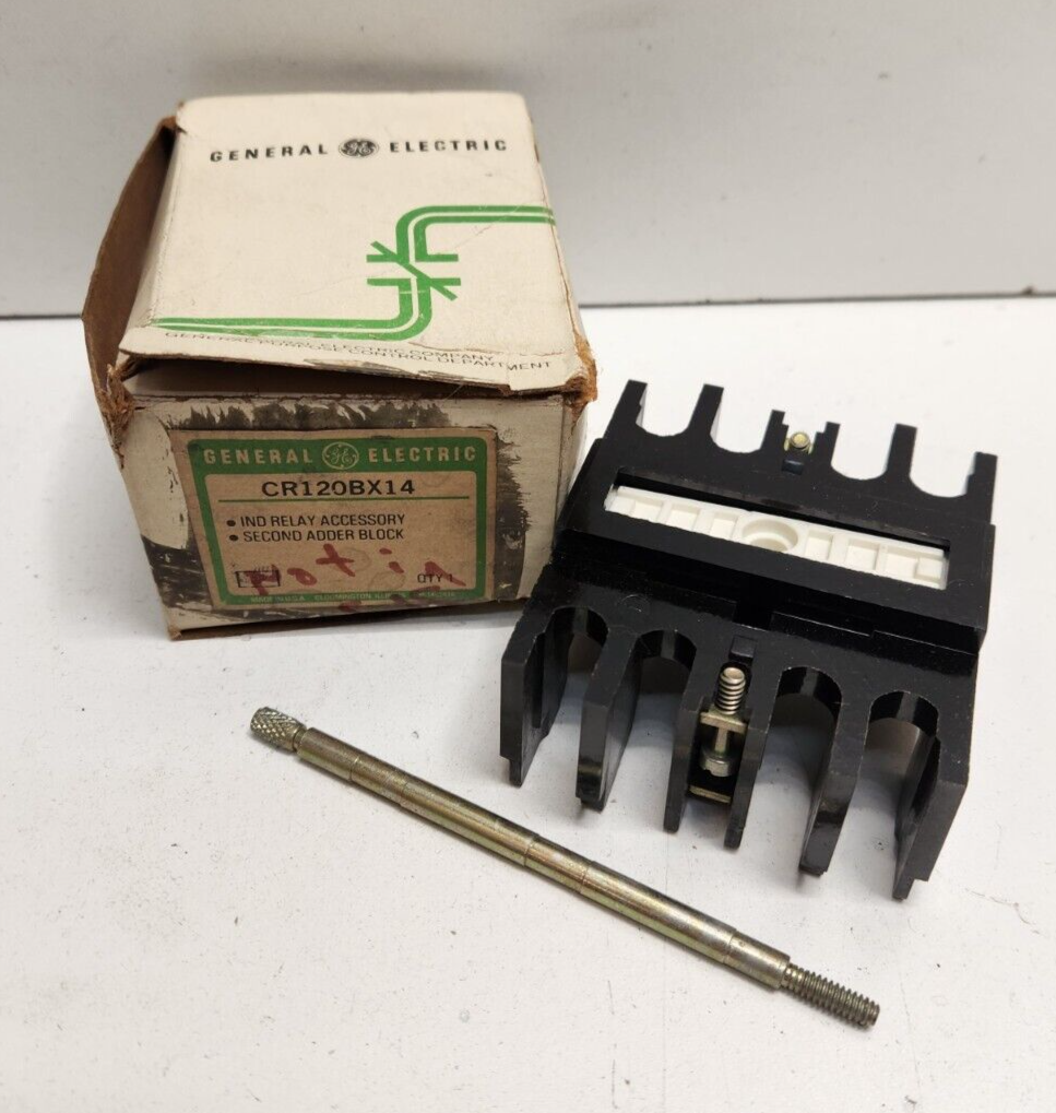 NEW OLD STOCK! GE GENERAL ELECTRIC 600V RELAY ADDER BLOCK CR120BX14 | eBay