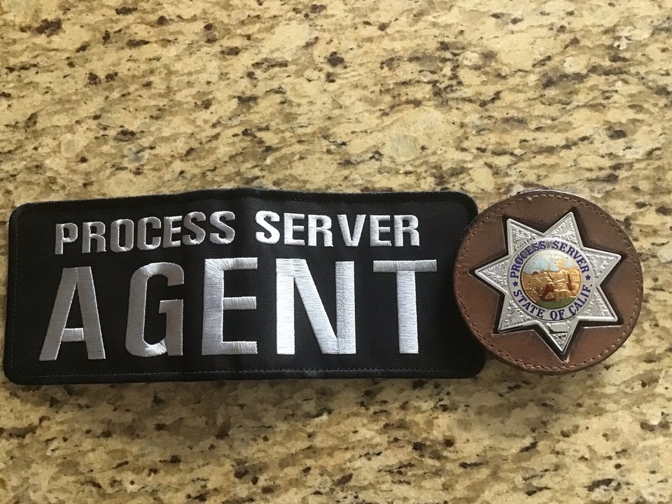 Process Server Badge And Patch Hallmarked | eBay