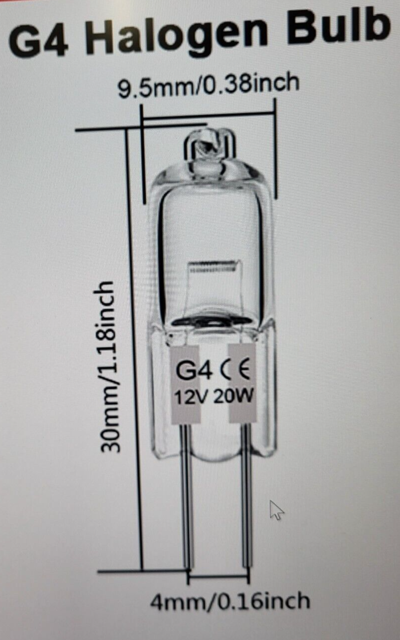 Lot of 50 G4 Light Bulbs Clear 20W 12V AC/DC Bi-Pin Bulbs | eBay