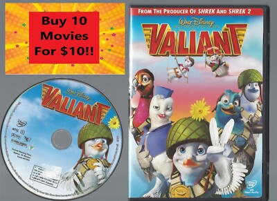 Disney Valiant (DVD, 2005) Ewan McGregor Tim Curry Disc & Cover Art ...