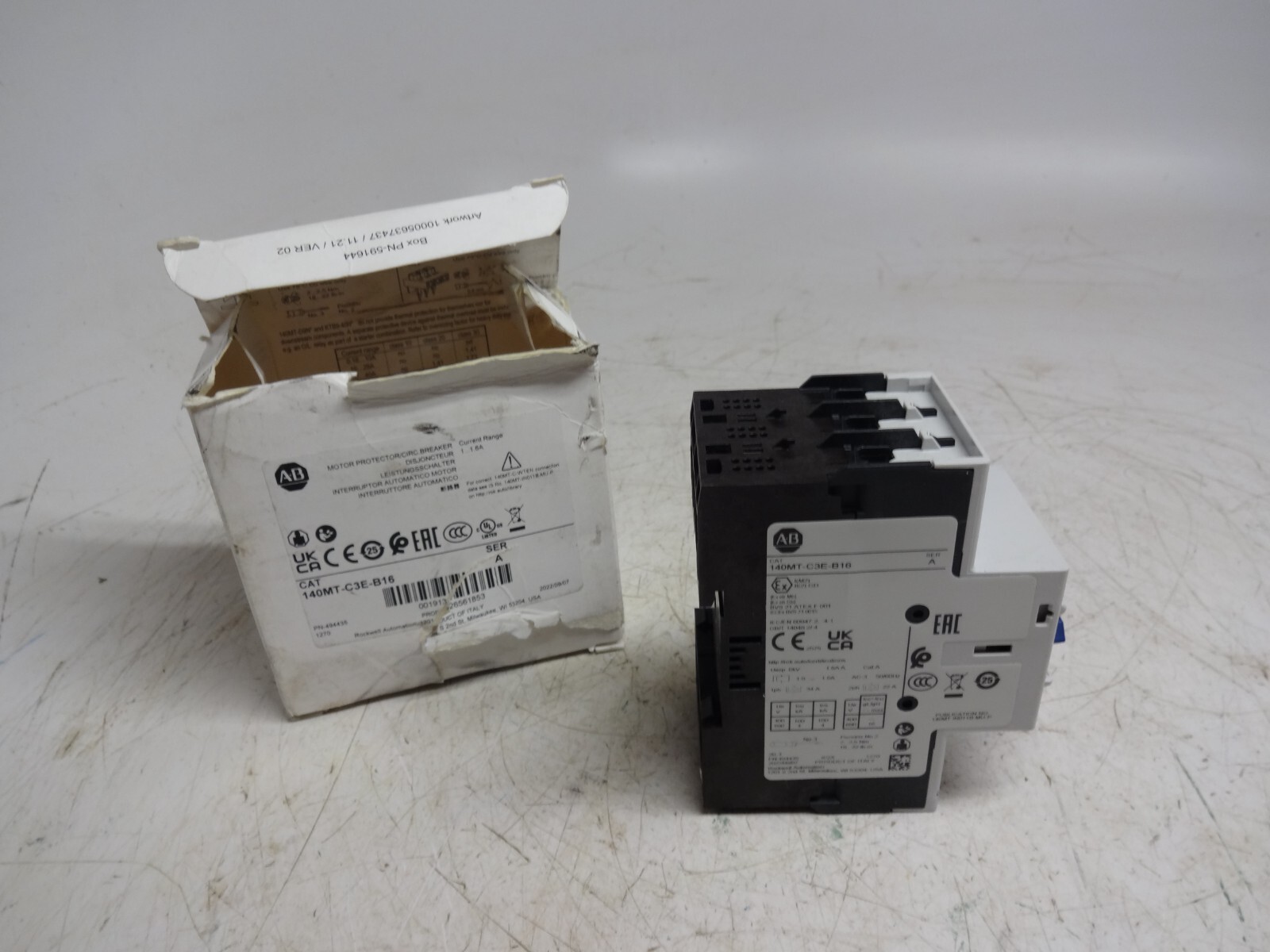 Allen-Bradley 140MT-C3E-B16 Motor Protection Circuit Breaker | eBay