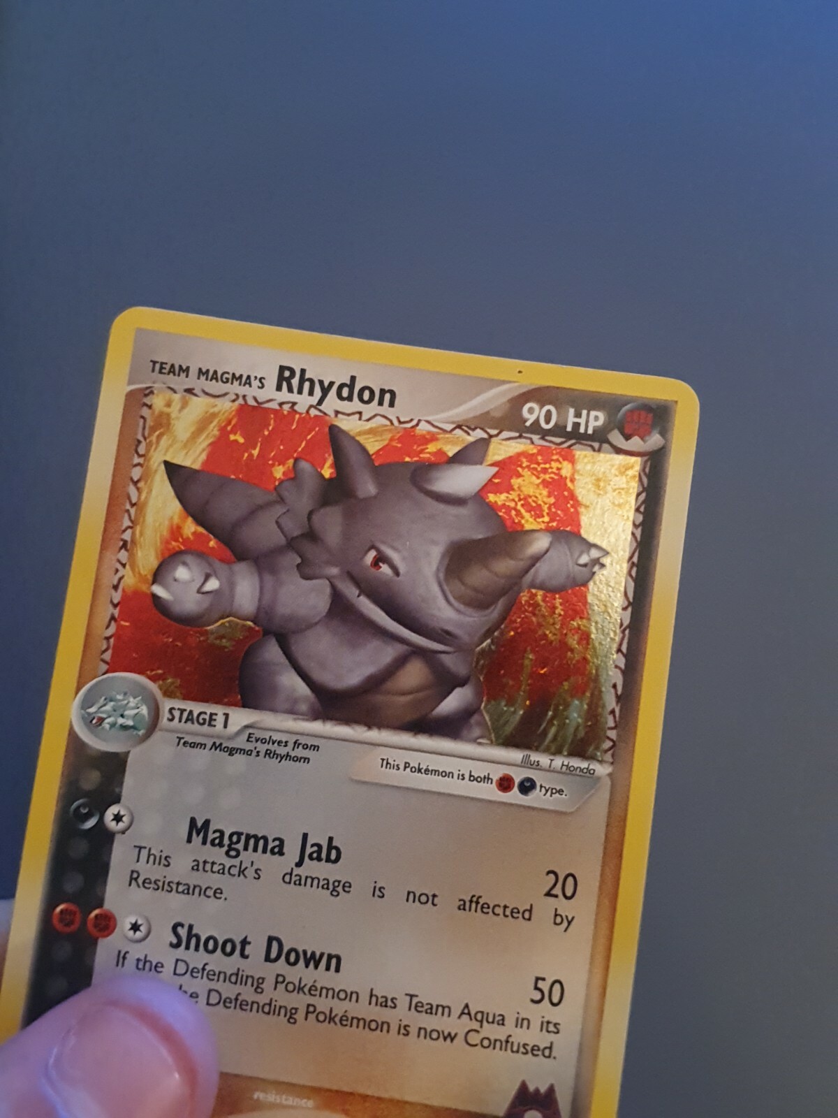 Team Magma's Rhydon 11/95 EX Team Magma Holo Rare Pokemon Card NM | eBay