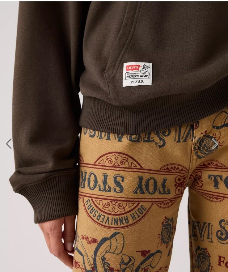 NWT Levi’s X Toy Story Woody Saddleman Brown Hoodie Sweatshirt Jessie ...