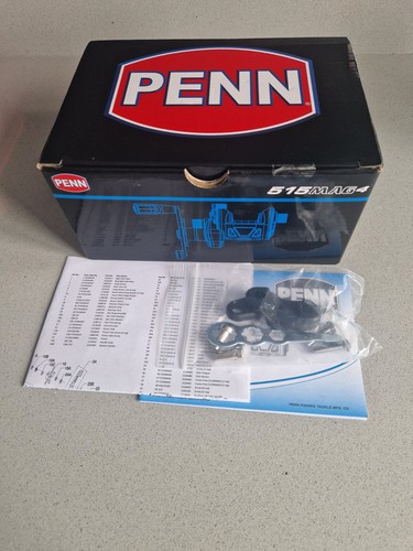 Penn 515 Mag 4 Multiplier Fishing Reel - Blue boxed including tools etc ...