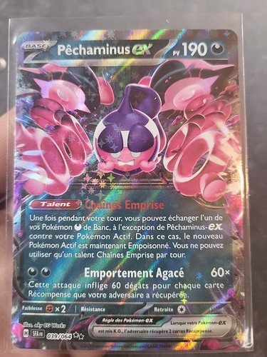 PECHAMINUS EX 039/064 PV190 HOLO REVERSE EV6.5 FABLE N RARE CARTE ...