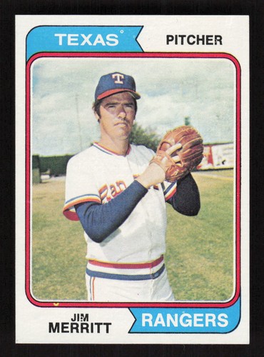 Jim Merritt 1974 Topps #318 Texas Rangers Baseball Card EX-EXMINT | eBay