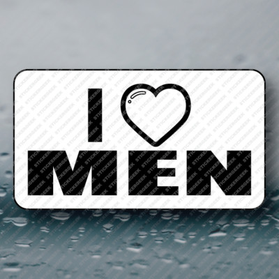 I HEART MEN Hard Hat Funny Prank Joke Gag Sticker 25-250pcs | eBay