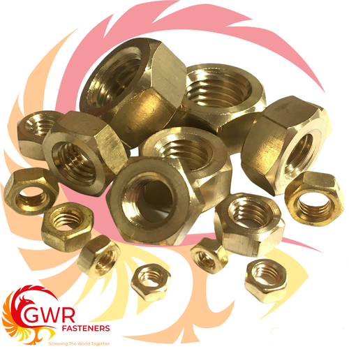 0BA 1BA 2BA 3BA 4BA 5BA 6BA 8BA 9BA 10BA Hexagon Full Nuts - Brass ...