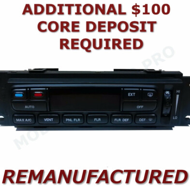 REMAN 02-03 Ford F150 A/C Heater Climate Control WITH REAR DEFROSTER ...