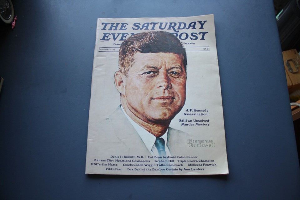 SATURDAY EVENING POST - TWO ISSUES FEATURING JFK - AUG 14, 1965 & SEPT ...