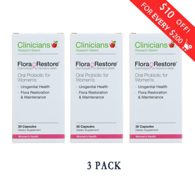 3 Packs Clinicians Flora Restore 30Capsules Women Health | eBay