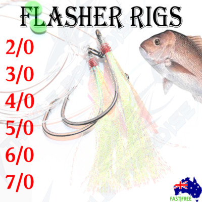 Yellow Snapper Snatchers Rigs Flasher Circle Hooks Fishing Lure ...