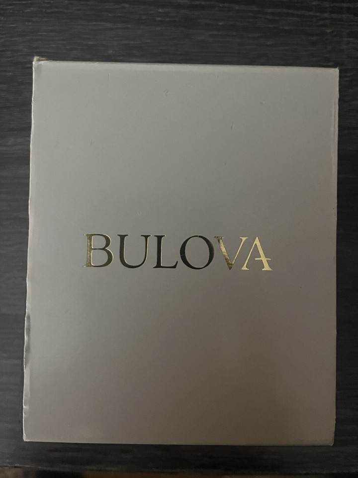 Bulova Wilton men watch Chronograph Stainless Steel blue leather strap ...