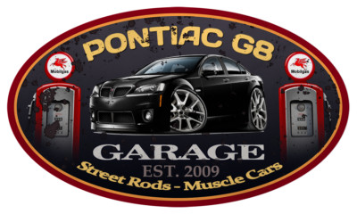 Pontiac G8 GXP Classic Garage Sign Wall Art Graphic Sticker | eBay