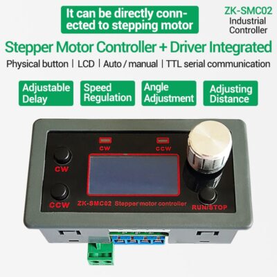 SMC02 42/57 Stepper Motor Speed Controller Driver Forward Reverse LCD ...