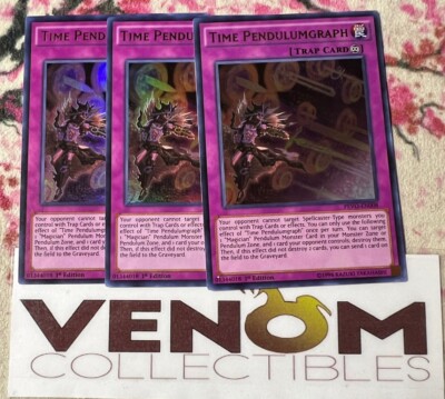 3x (M/NM) - Time Pendulumgraph - PEVO-EN008 - Ultra Rare - 1st Edition ...