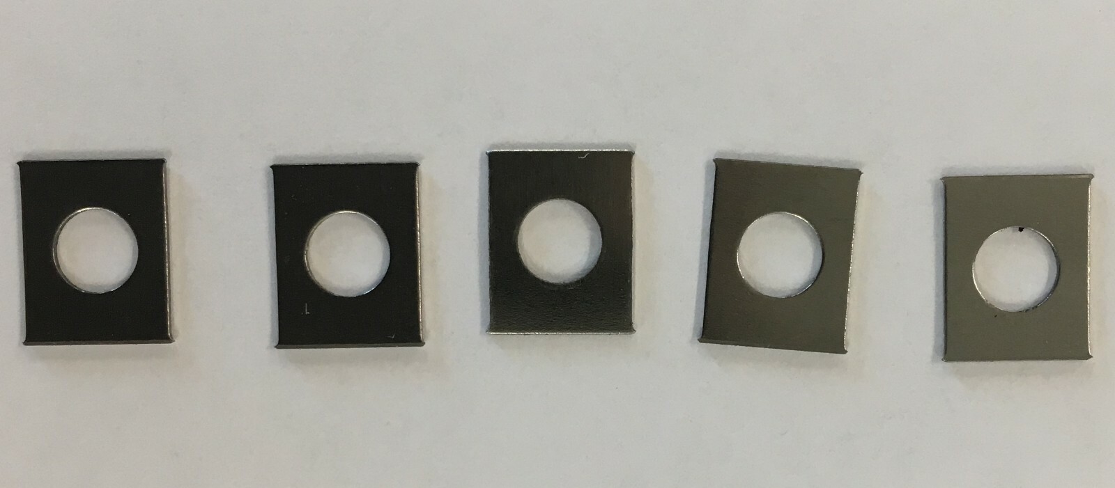 100 pc lot of 3/16" Stainless Steel Square (Rectangular) Washer/Spacer ...