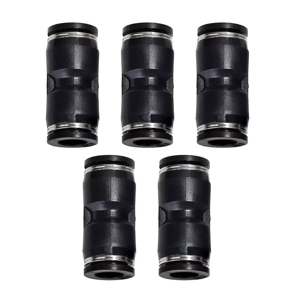Push to Connect Fittings Fits 1/2" 3/8'' 1/4'' OD Pneumatic Air Hose ...